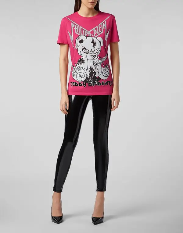 Philipp Plein Graphic Print T-shirt - Red