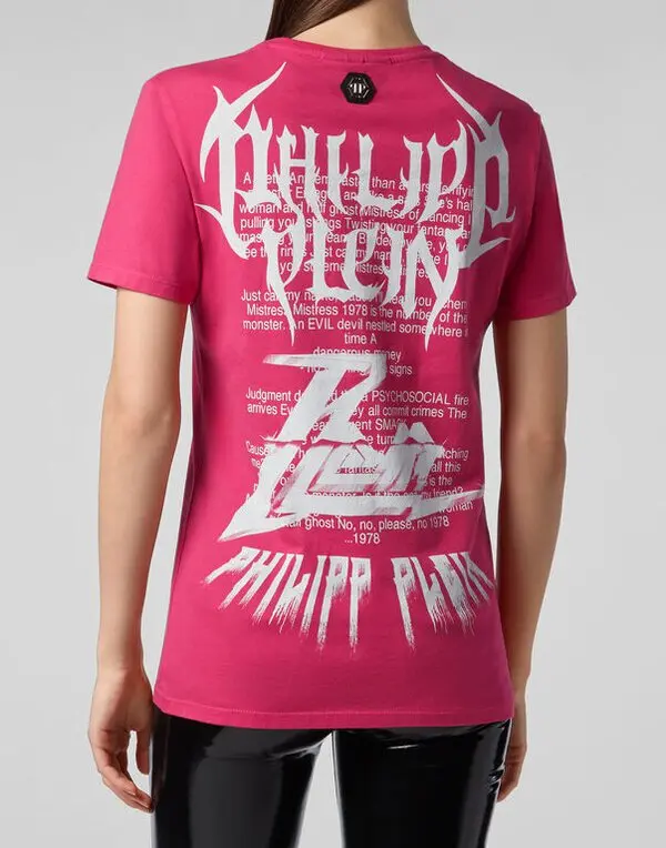 Philipp Plein Graphic Print T-shirt - Red