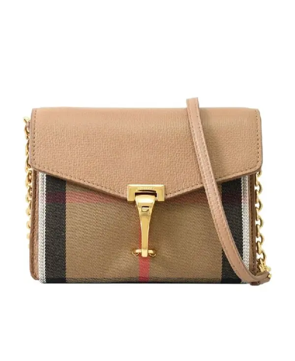 Burberry Striped Flip Shoulder Bag