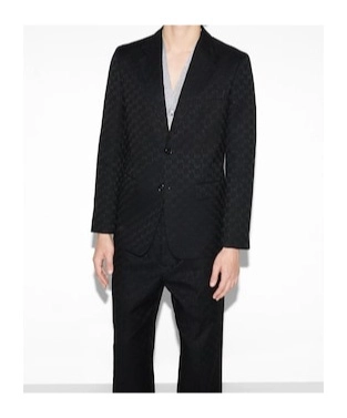 Gucci Gg Motif Single-breasted Jacket