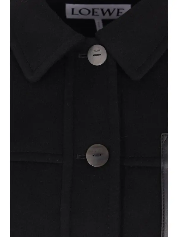 Loewe Button-fastening Multi-pocket Jacket - Black