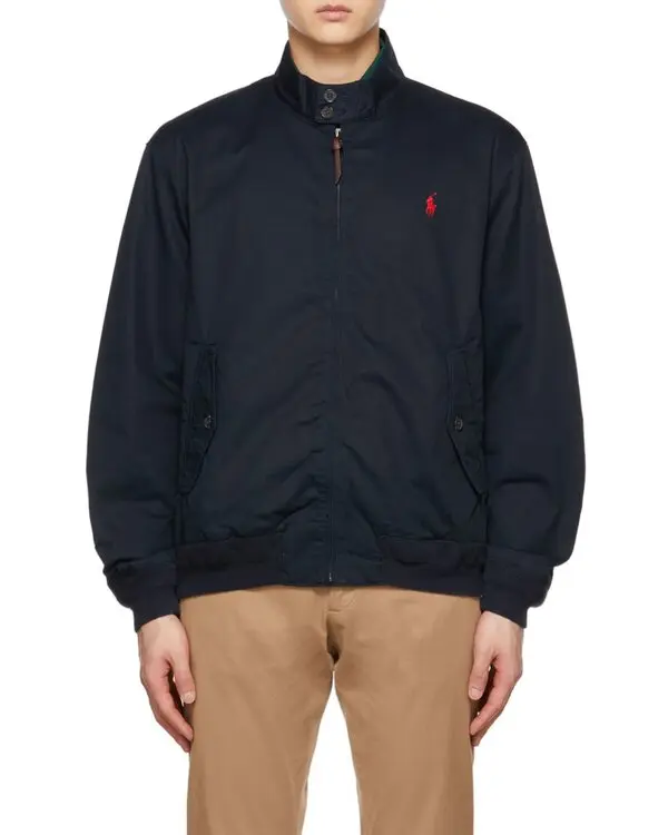 Polo Ralph Lauren Zip-up Stand-collar Jacket - Black