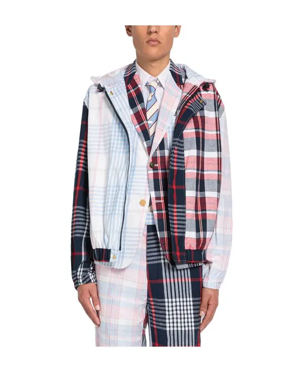 Thom Browne Plaid Patchwork Blazer