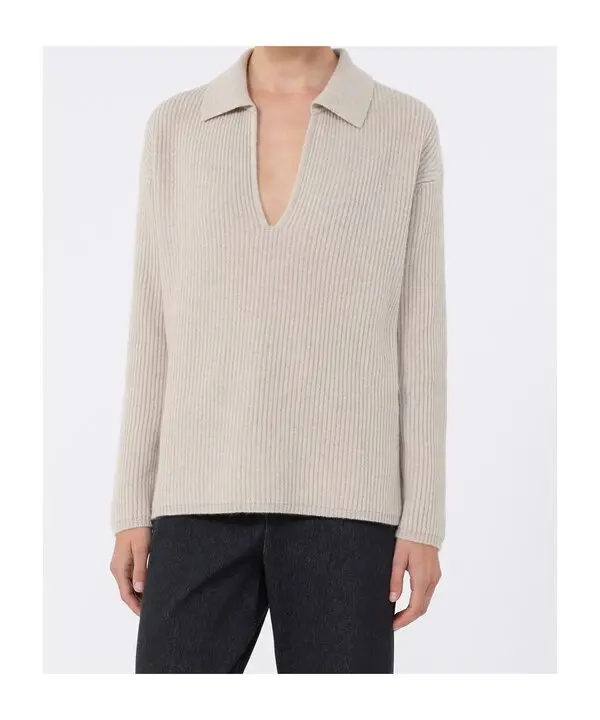 Max Mara Long-sleeved Cashmere Sweater - Beige