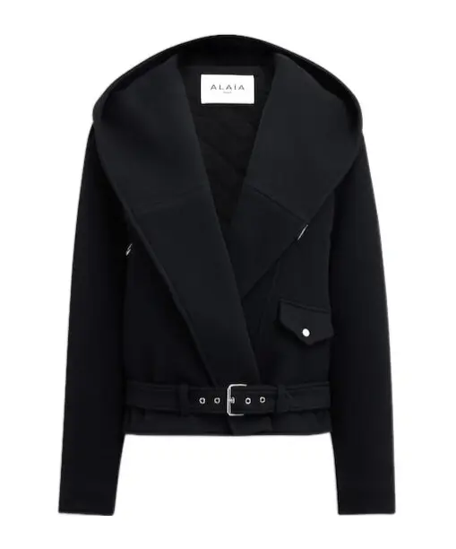 Alaïa Hooded Casual Jacket - Black