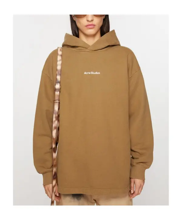 Acne Studios Logo Detail Drop Shoulder Hoodie