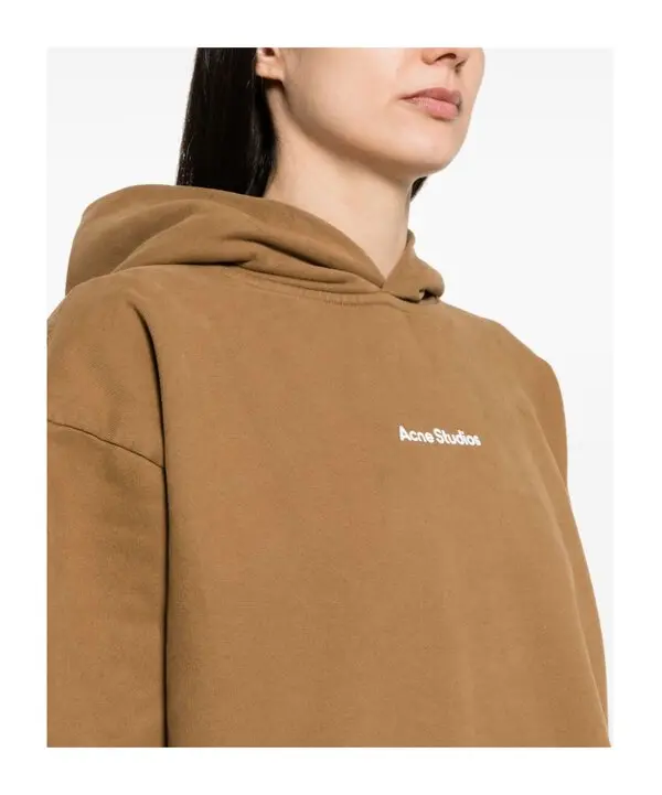 Acne Studios Logo Detail Drop Shoulder Hoodie