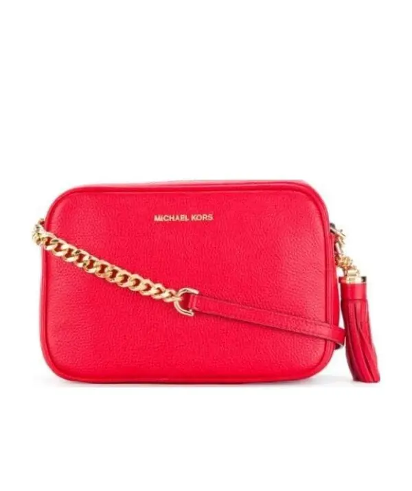 Michael Kors Ginny Grained-effect Crossbody Bag