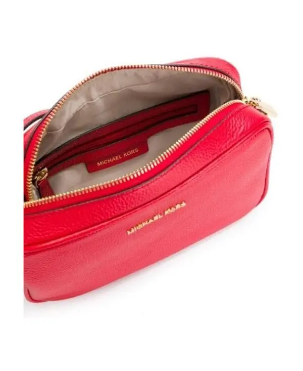 Michael Kors Ginny Grained-effect Crossbody Bag