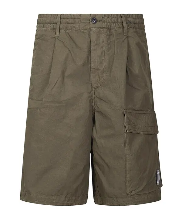 C.P. COMPANY Micro Reps Lens Boxy Shorts - Green