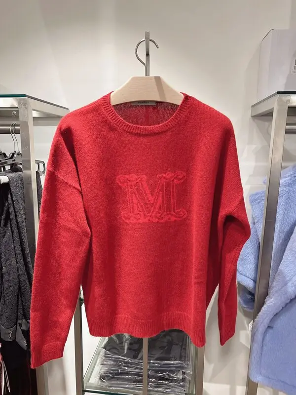 Max Mara Cashmere Monogram Sweater