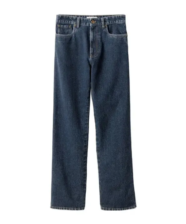 Miu Miu Flocked Denim Jeans - Blue