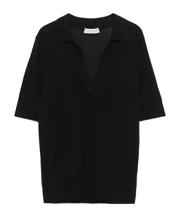 Gabriela Hearst Frank Polo Top - Black