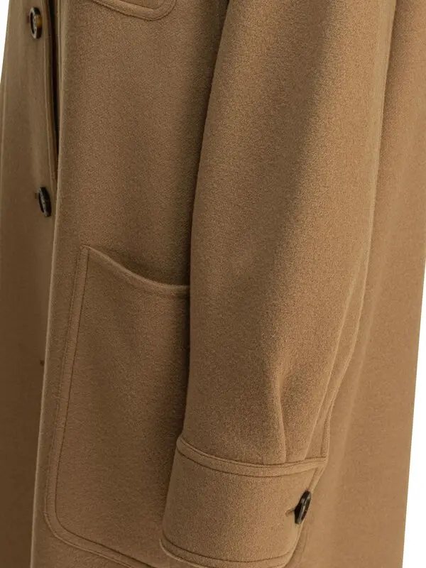Max Mara Single-breasted Coat With Pocket Detail