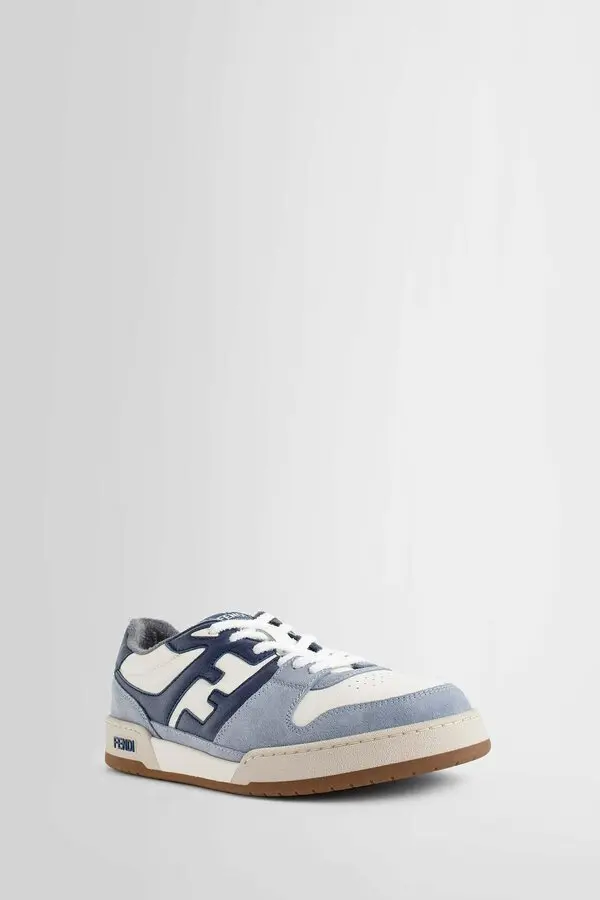 Fendi Panelled Low-top Sneakers - Blue