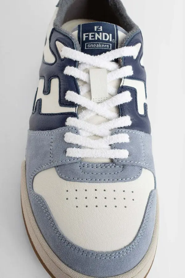Fendi Panelled Low-top Sneakers - Blue