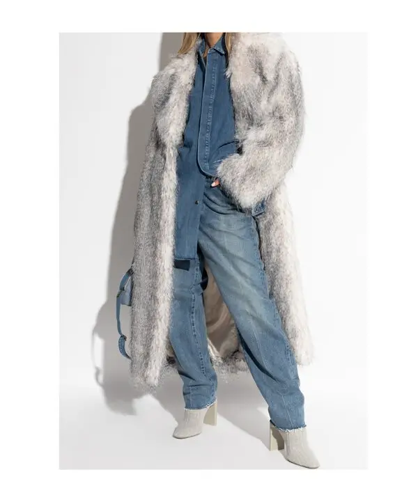 Fear Of God Logo Patch Long Sleeved Denim Shirt