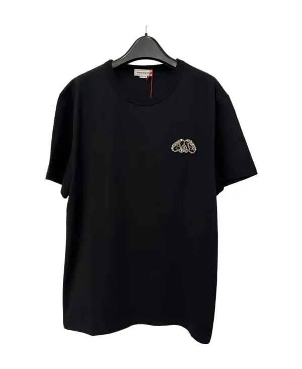 Alexander McQueen Crystal Decorated Logo T-shirt