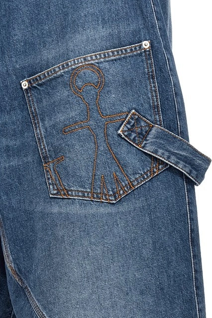 J.W.ANDERSON Twisted Wide-leg Denim Shorts