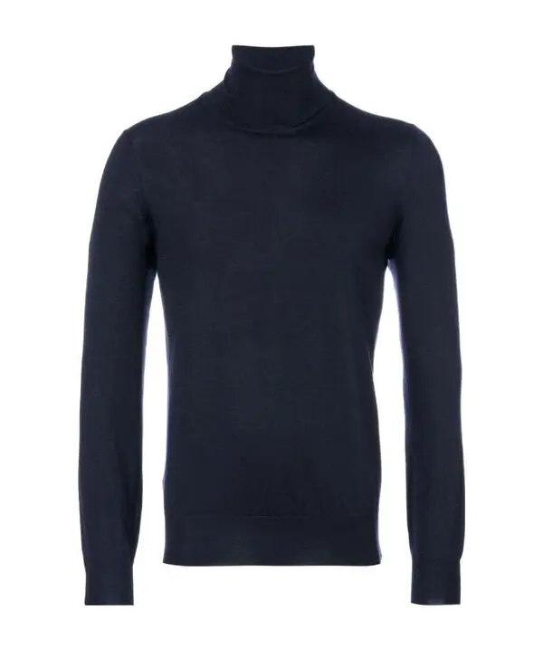 Brunello Cucinelli Cashmere Silk Turtleneck Jumper - Black