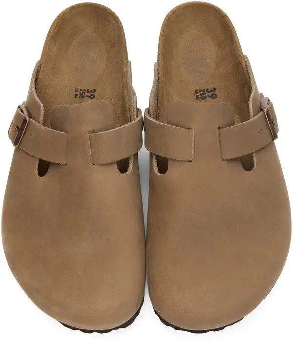 BIRKENSTOCK Logo Detailed Clogs