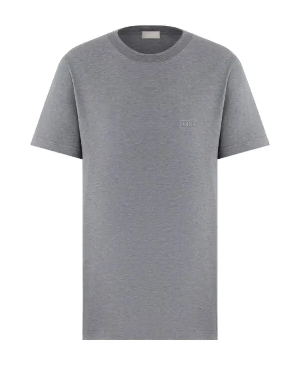 Dior Crewneck Short-sleeved T-shirt - Gray
