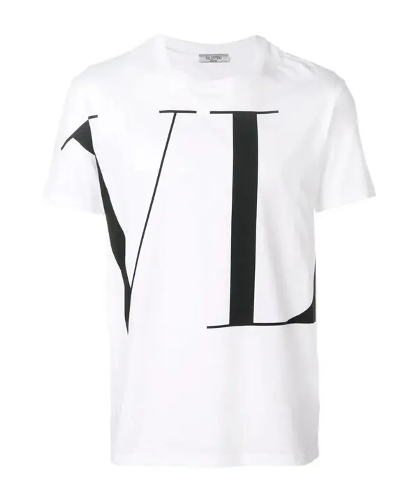Valentino Garavani Logo Printed T-shirt - White