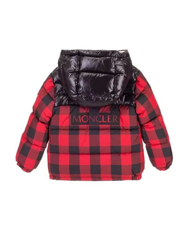 Moncler Downfilled Plaid Hooded Jacket
