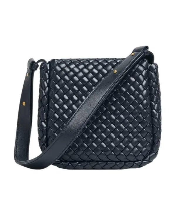 Bottega Veneta Small Cobble Shoulder Bag - Space Blue