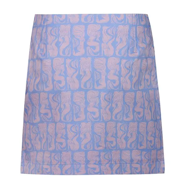 Kenzo Floral Embroidery A-line Skirt