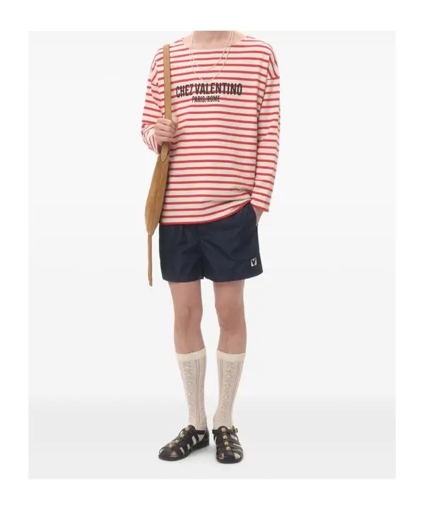 Valentino Garavani Logo Embroidered Swim Shorts