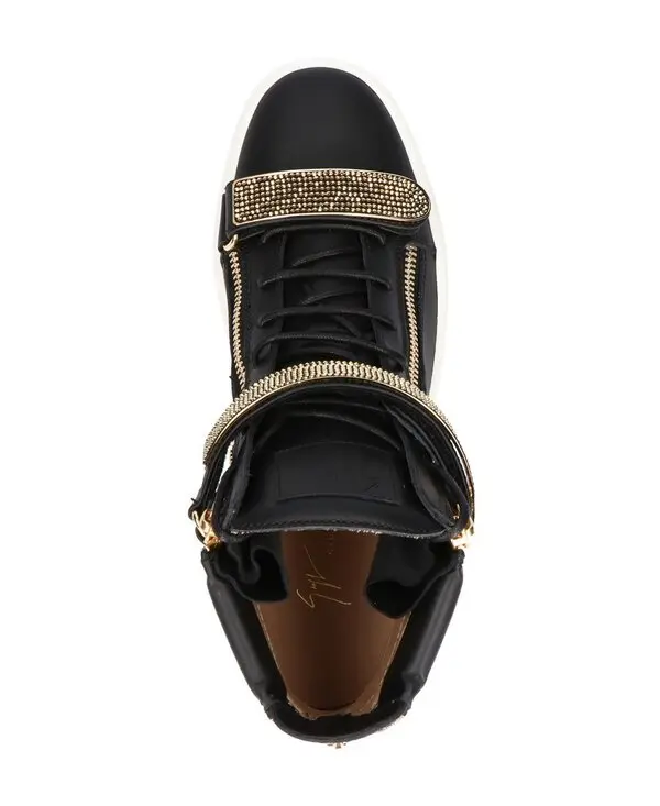 GIUSEPPE ZANOTTI Coby Series High-top Casual Sneakers - Black