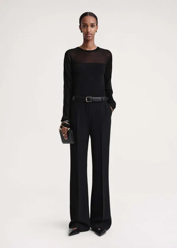 TOTEME Belt-looped Mid-rise Tailored Trousers
