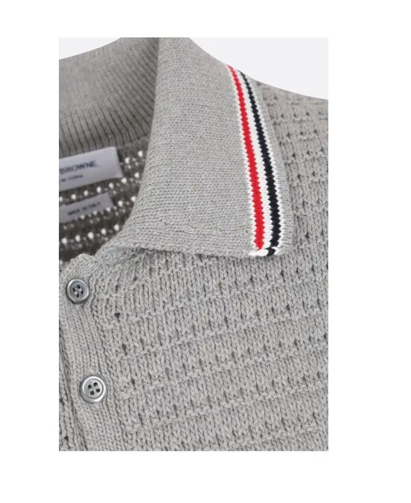 Thom Browne Rwb Stripe Polo Shirt