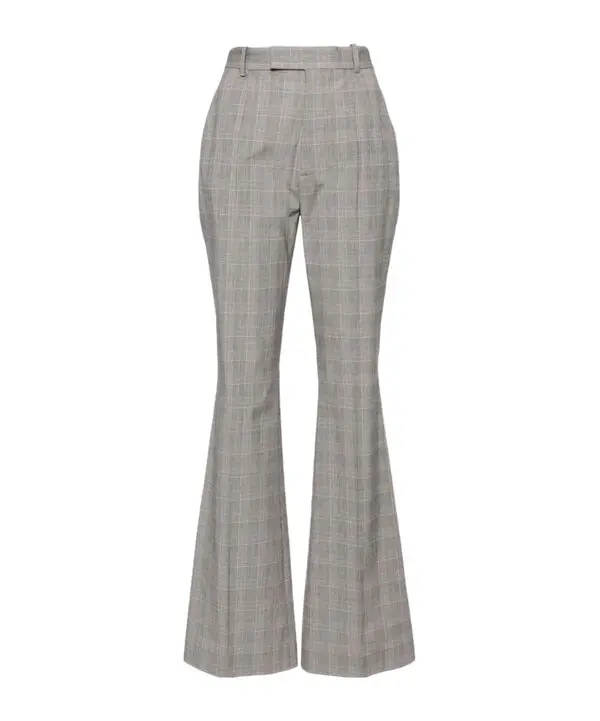 VIVIENNE WESTWOOD Ray Checked Trousers - Gray