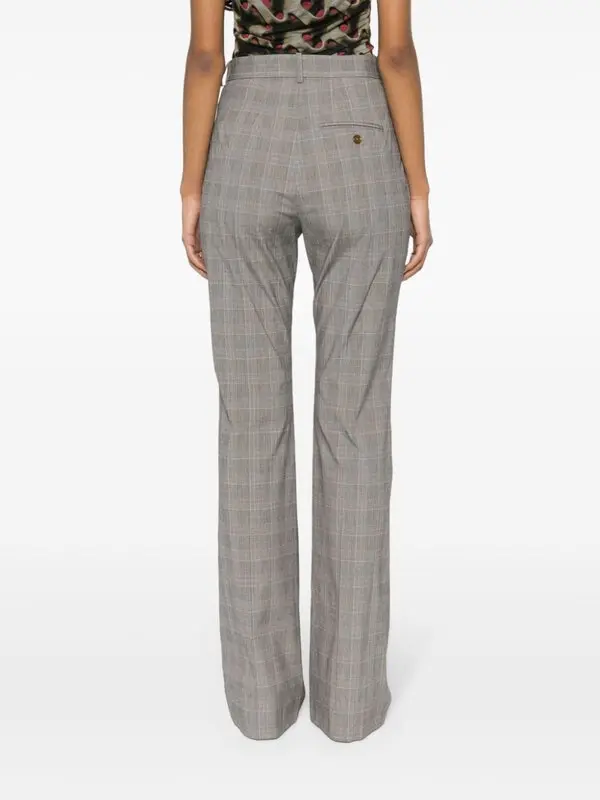 VIVIENNE WESTWOOD Plaid Flare Trousers