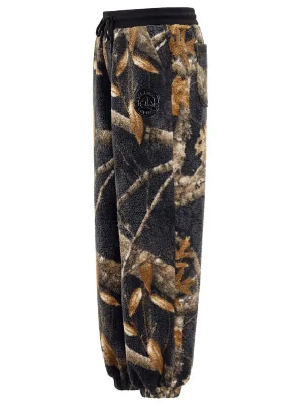Moose Knuckles Graphic-print Fleece Track Pants - Black