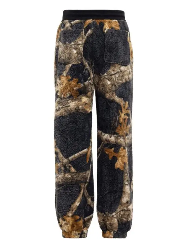 Moose Knuckles Graphic-print Fleece Track Pants - Black