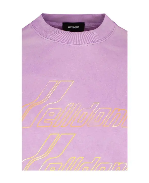 We11Done Logo-print T-shirt - Purple