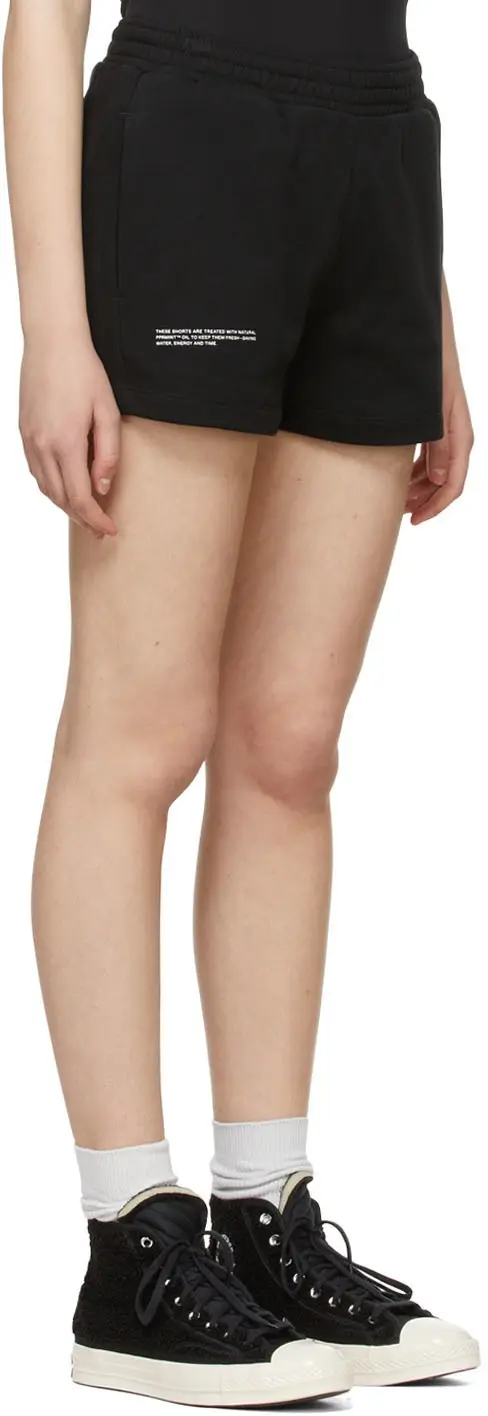 PANGAIA Logo Drawstring Elastic Waist Shorts