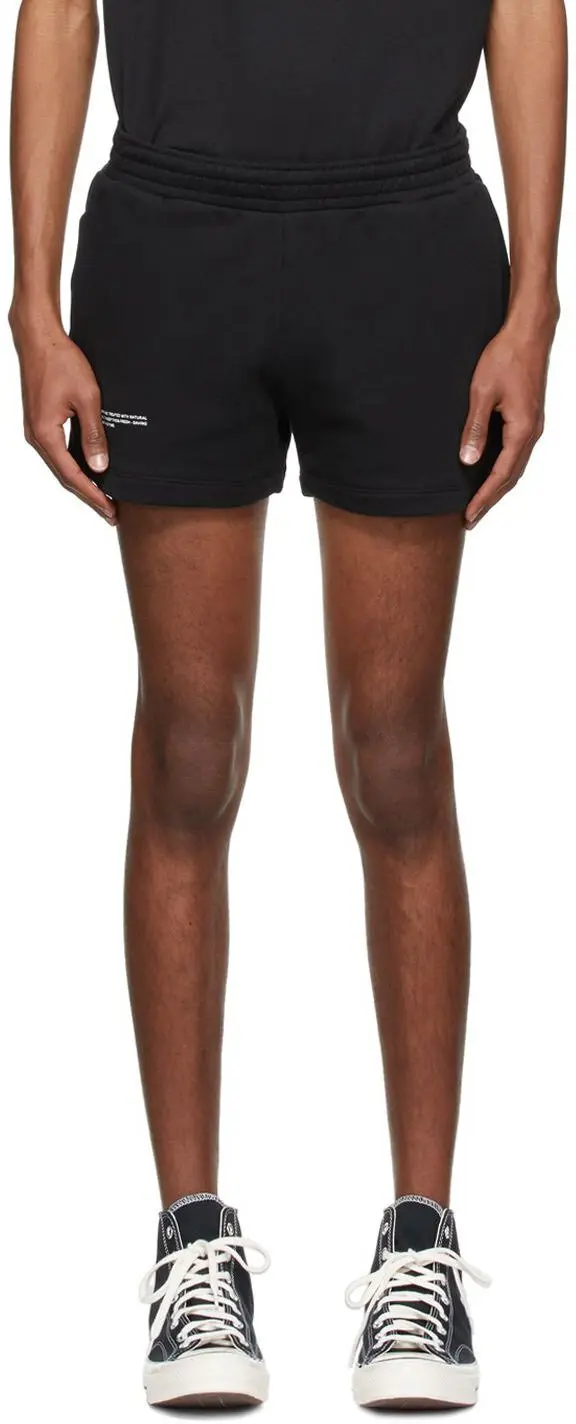 PANGAIA Logo Drawstring Elastic Waist Shorts