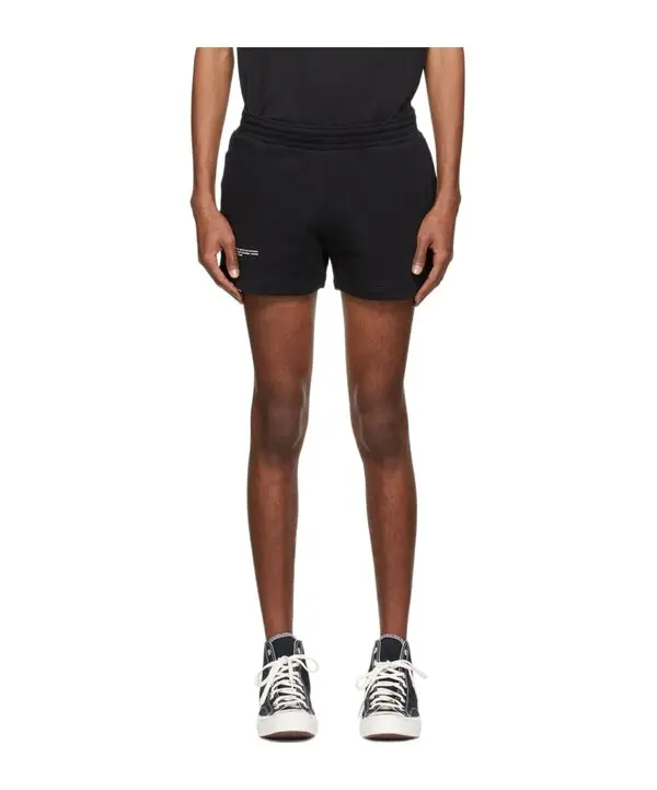 PANGAIA Logo Drawstring Elastic Waist Shorts