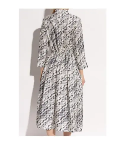 Tory Burch All-over Printed Maxi Dress With Drawstring Waist
