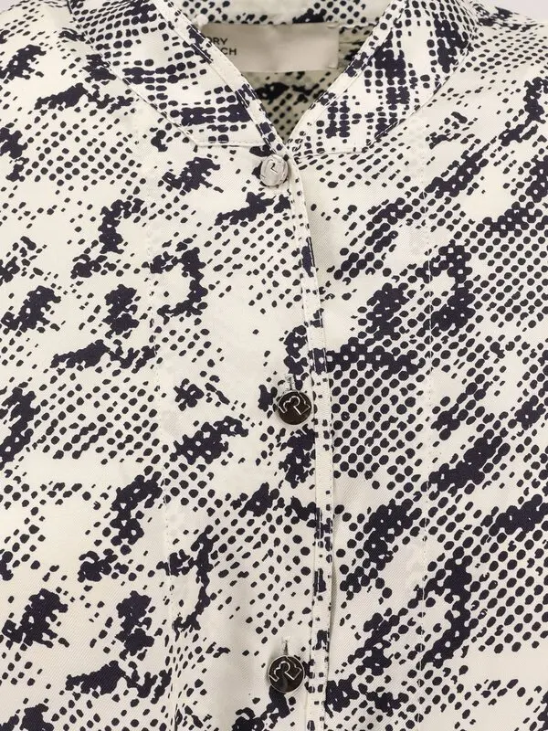 Tory Burch All-over Printed Maxi Dress With Drawstring Waist