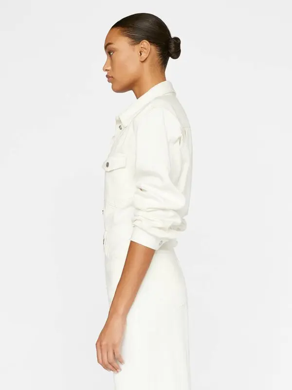 FRAME Long-sleeved Buttoned Shirt With Silver Buttons