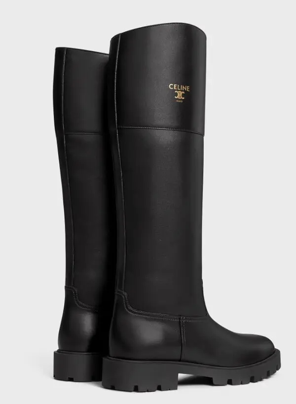 Celine Margaret High Boot In Calfskin