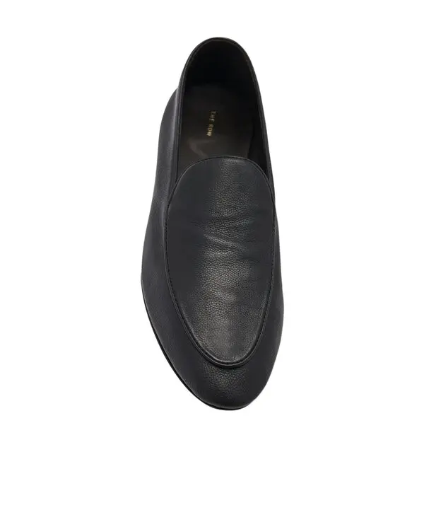 THE ROW Awar Flat Loafers - Black