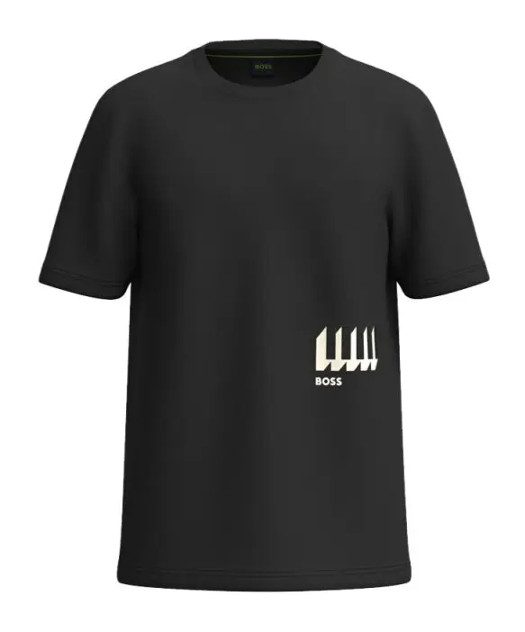 Hugo Boss Logo Pattern T-shirt - Black