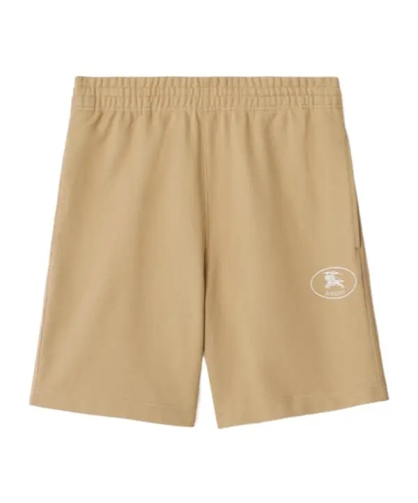 Burberry Knight Stamp Cotton Shorts