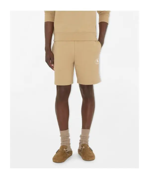 Burberry Knight Stamp Cotton Shorts
